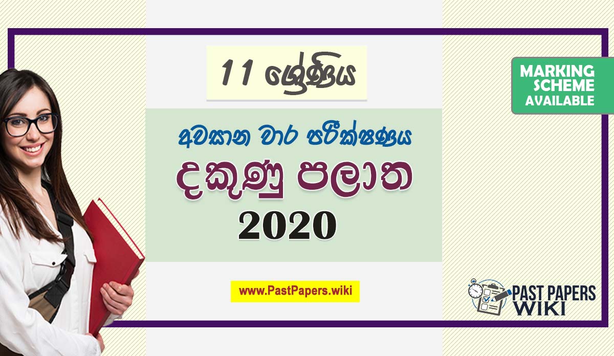 Third Term Test Papers 2020 Grade 11 Southern Province