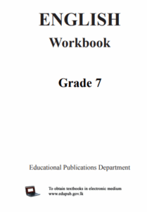 Grade 07 English Workbook | English Medium – New Syllabus