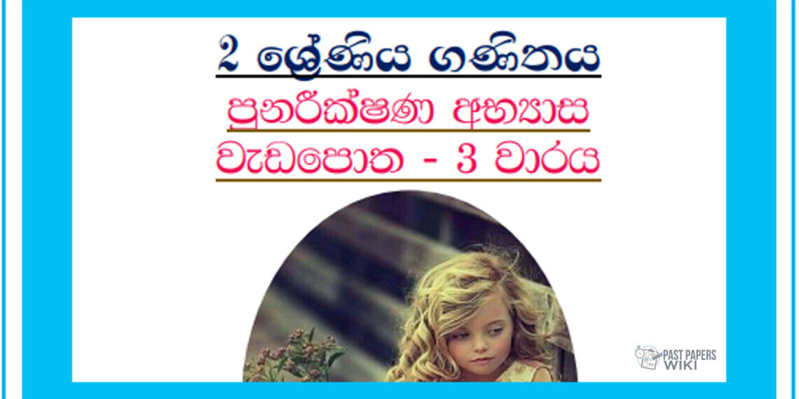 Grade 02 Mathematics | Revision Workbook - 3rd Term