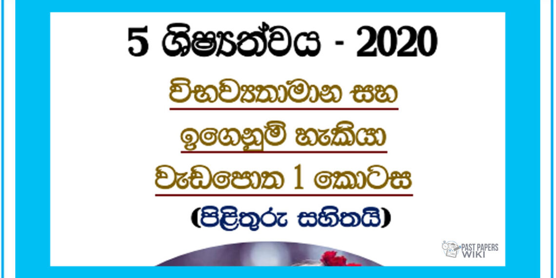 Grade 05 | Potential Workbook (1) 2020