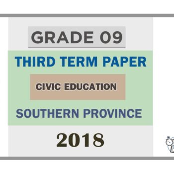Grade 09 Civic Education 3rd Term Test Paper 2019 English Medium ...