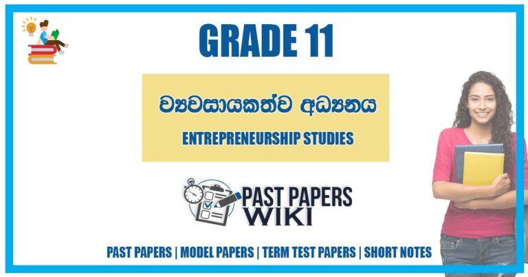 Grade 11 Entrepreneurship Studies - Past Papers WiKi