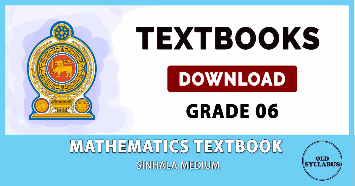 Grade 06 Mathematics Textbook Sinhala Medium Old Syllabus