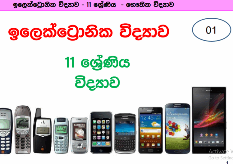 Electronic - Grade 11 Science Lesson 11 | Short Note