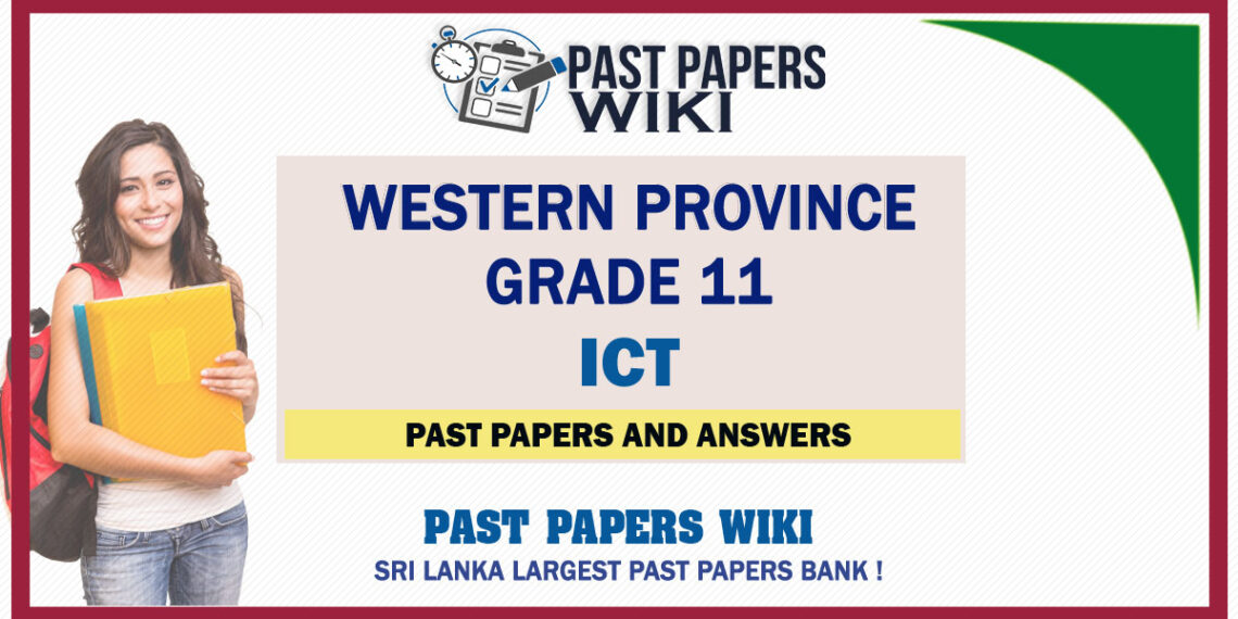 Western Province Grade 11 ICT Past Papers - English Medium