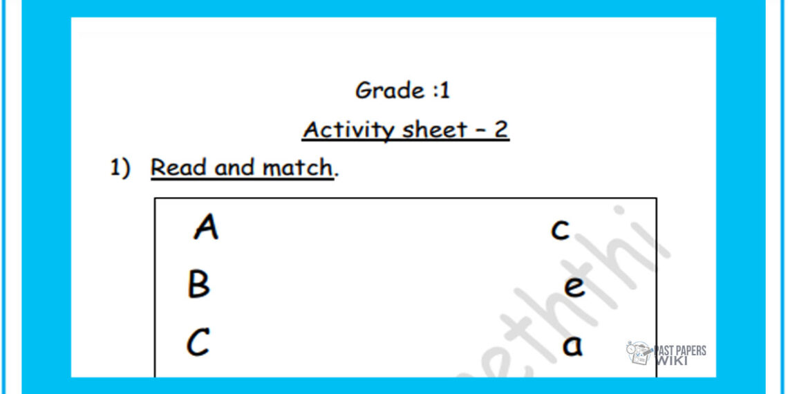 Grade 1 - English - Past Papers wiki