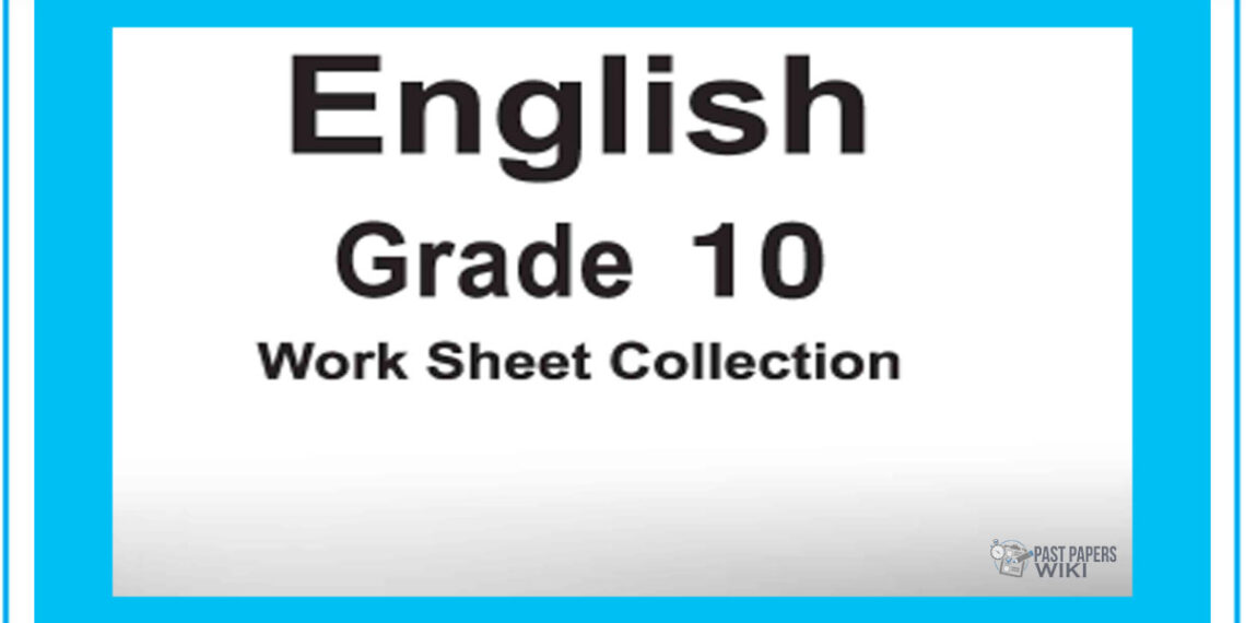 Grade 10 English Workbook with Unit Test Papers(English Medium)