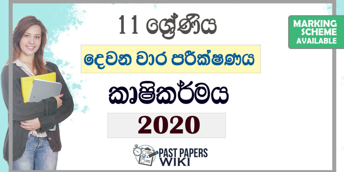 Grade 11 Agriculture Second Term Test Paper with Answers 2020