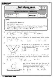 Grade 12 Physics Second Term Test Paper with Answers 2020