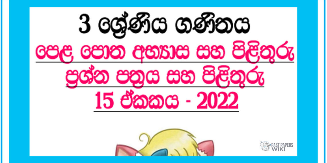 Grade 03 - Maths | Past Papers wiki