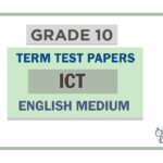Grade 10 ICT Term Test Papers | Sinhala Medium