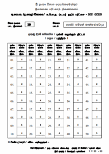 2021 A/L Bio Resource Technology Marking Scheme Sinhala Medium - Past ...