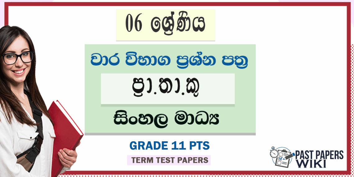 Grade 06 PTS Term Test Papers | Sinhala Medium