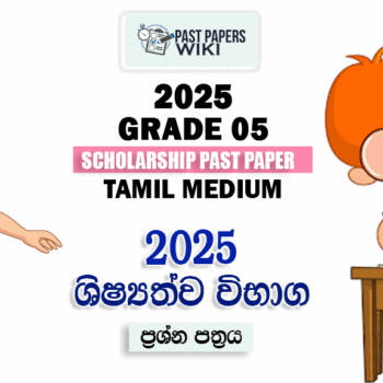 Grade 5 Scholarship Paper Marking Scheme 2025